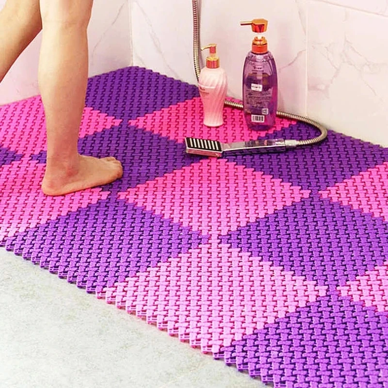 Square-Bathroom-Non-slip-Mat-Bathroom-Mat-Set-Splicing-Pad-for-Home ...