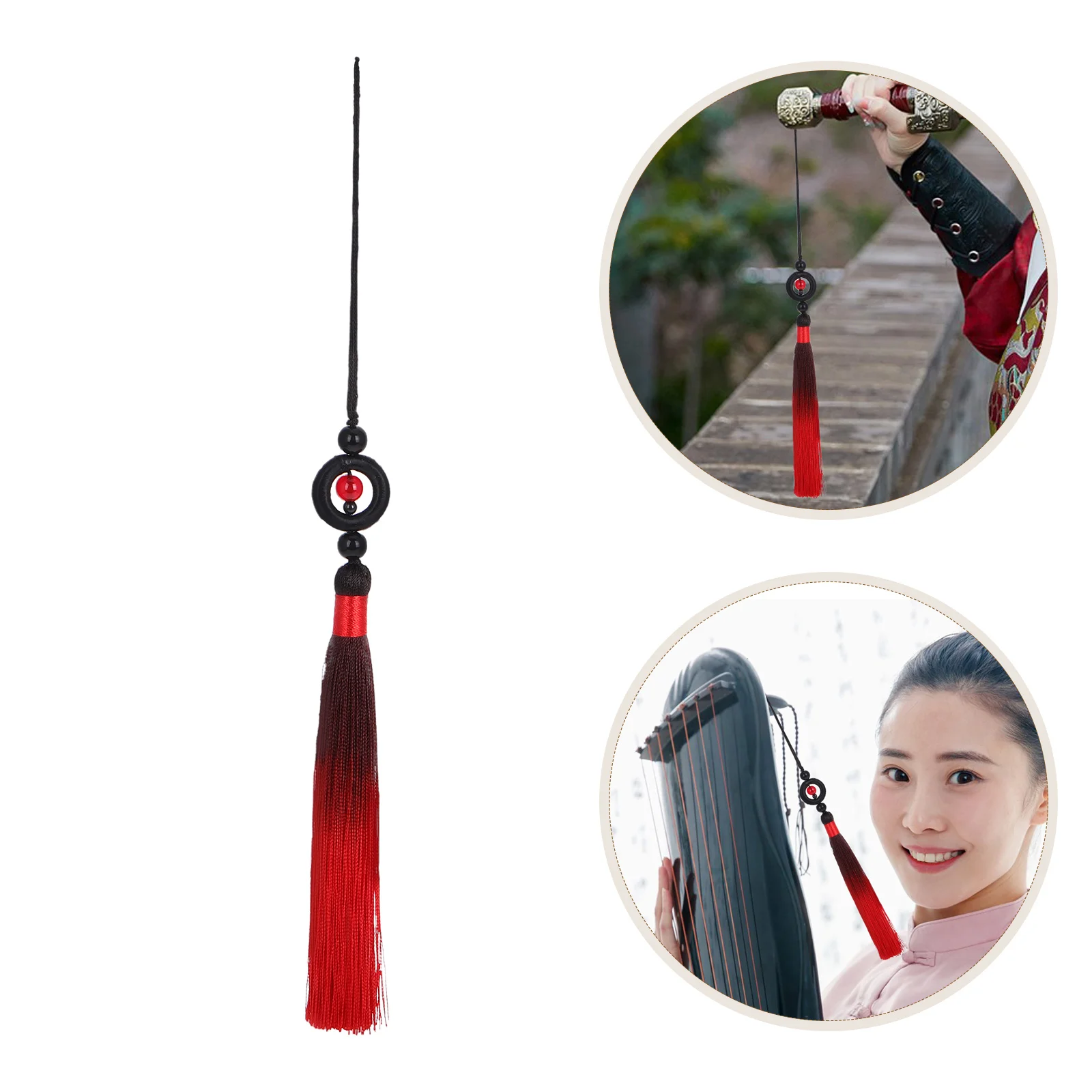Chinese Sword Tassels Tai Chi Martial Arts Decor Hanging Charms Light ...