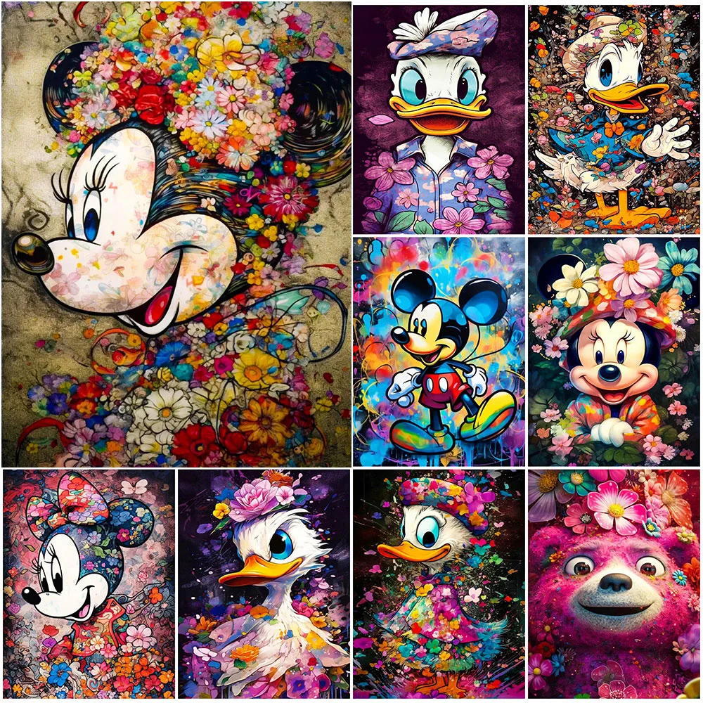 Disney-Mickey-And-Minnie-Mouse-5D-Diamond-Painting-Mosaic-Cartoon-Cross ...