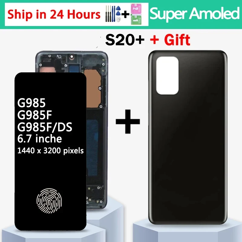 Super-AMOLED-for-Samsung-S20-G985-G985F-G985F-DS-Lcd-Display-with-Frame ...