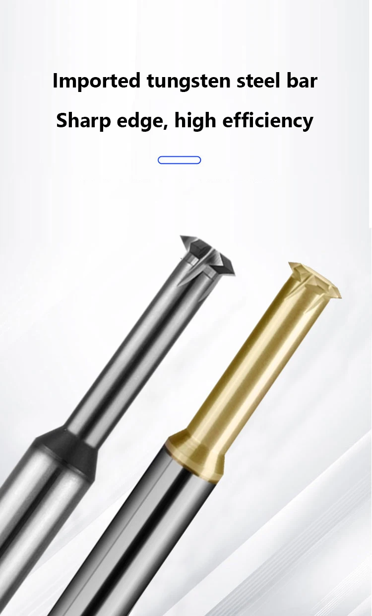 1pcs Cnc Hrc 60 Degree Carbide Single Tooth Thread Milling M1 M1.2 M1.4 ...