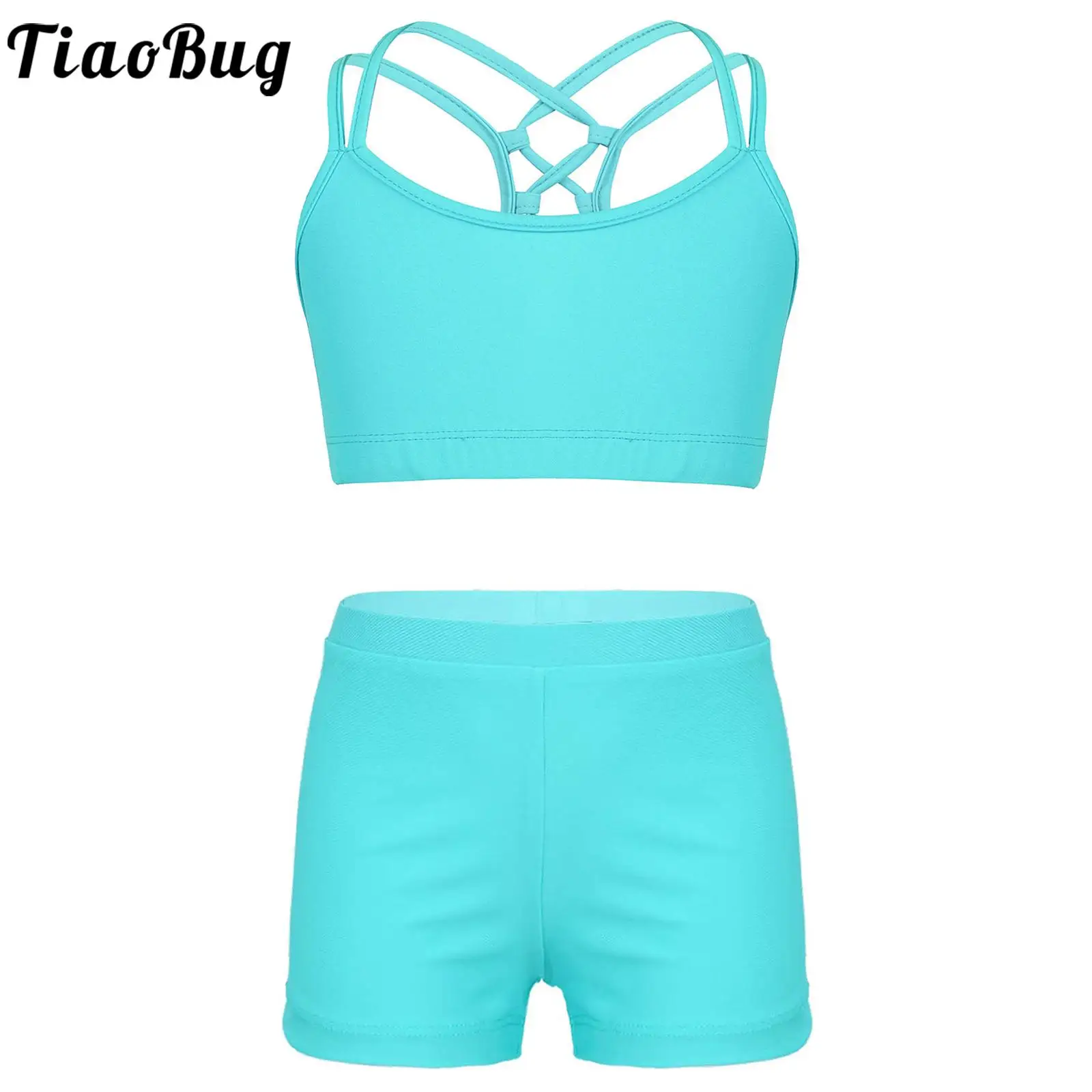 Kids-Girls-Sports-Outfits-Dance-Gymnastics-Costumes-Sleeveless-Vest ...