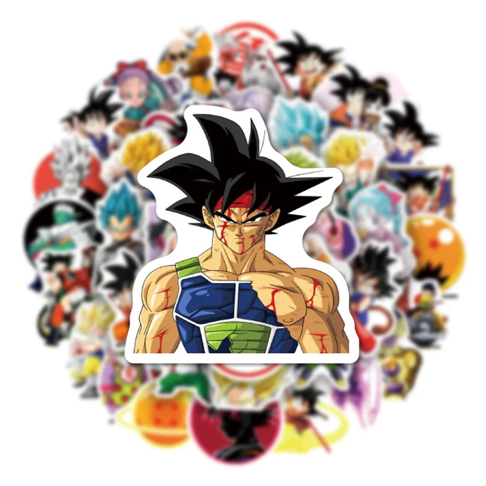 10/30/50pcs Japanese Cartoon Dragon Ball Stickers Son Goku Graffiti ...