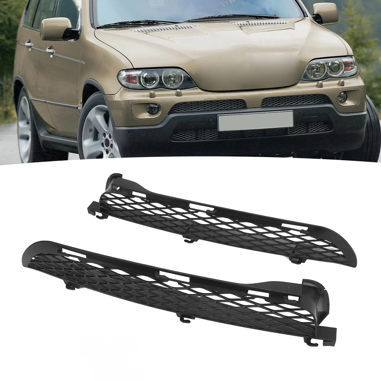 Front-Bumper-Mesh-Grille-Trim-1-Pair-Front-Bumper-Mesh-Grille ...