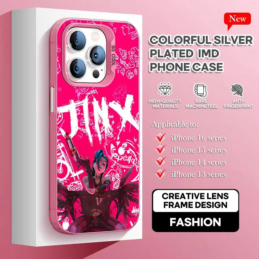 League-of-Legend-L-LOL-Jinx-Phone-Case-pink-IMD-IMD-Colorful-Silver ...