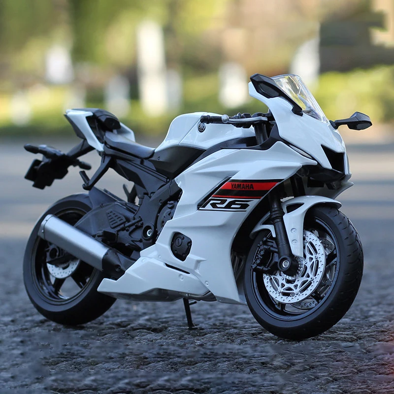 1:12 Yamaha YZF R6 Motorcycle Model Die Cast Alloy Toy Motorbike ...