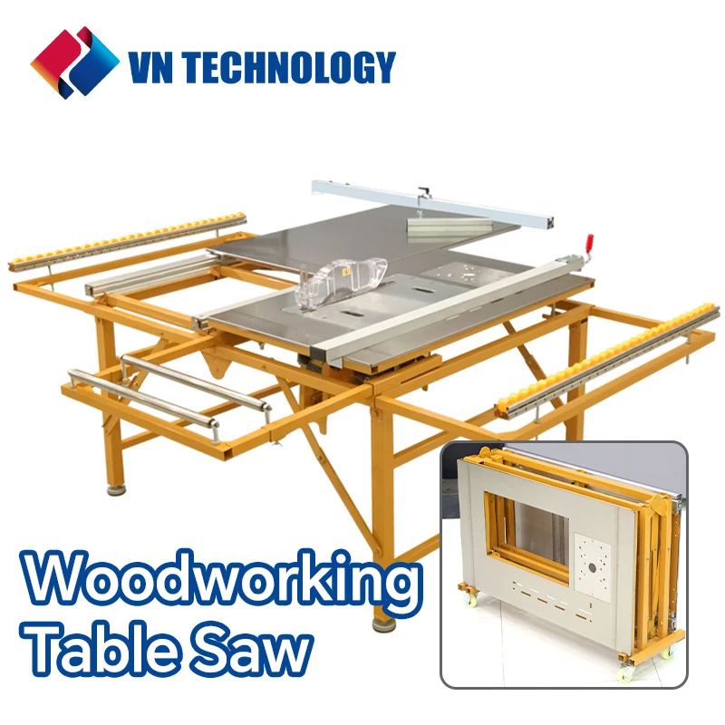 Woodworking Table Saw Folding Portable Dust-free Saw Wood Workbench ...