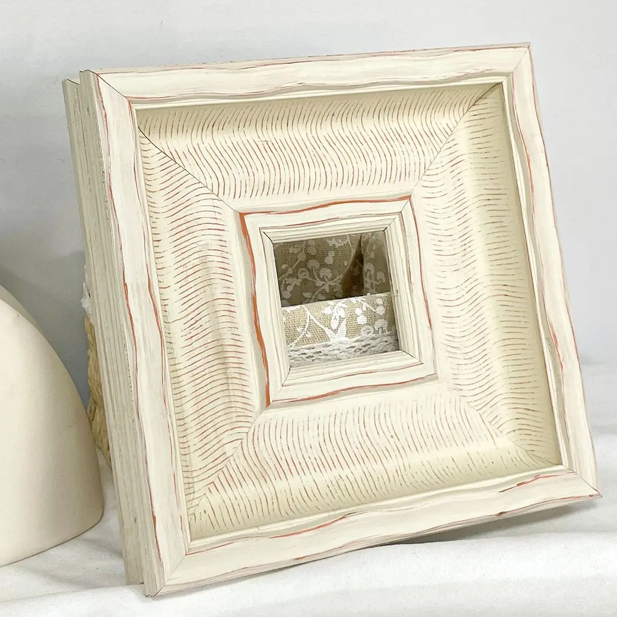 Vintage-Solid-Wood-Printed-Picture-Frame-Square-Texture-Oil-Painting ...