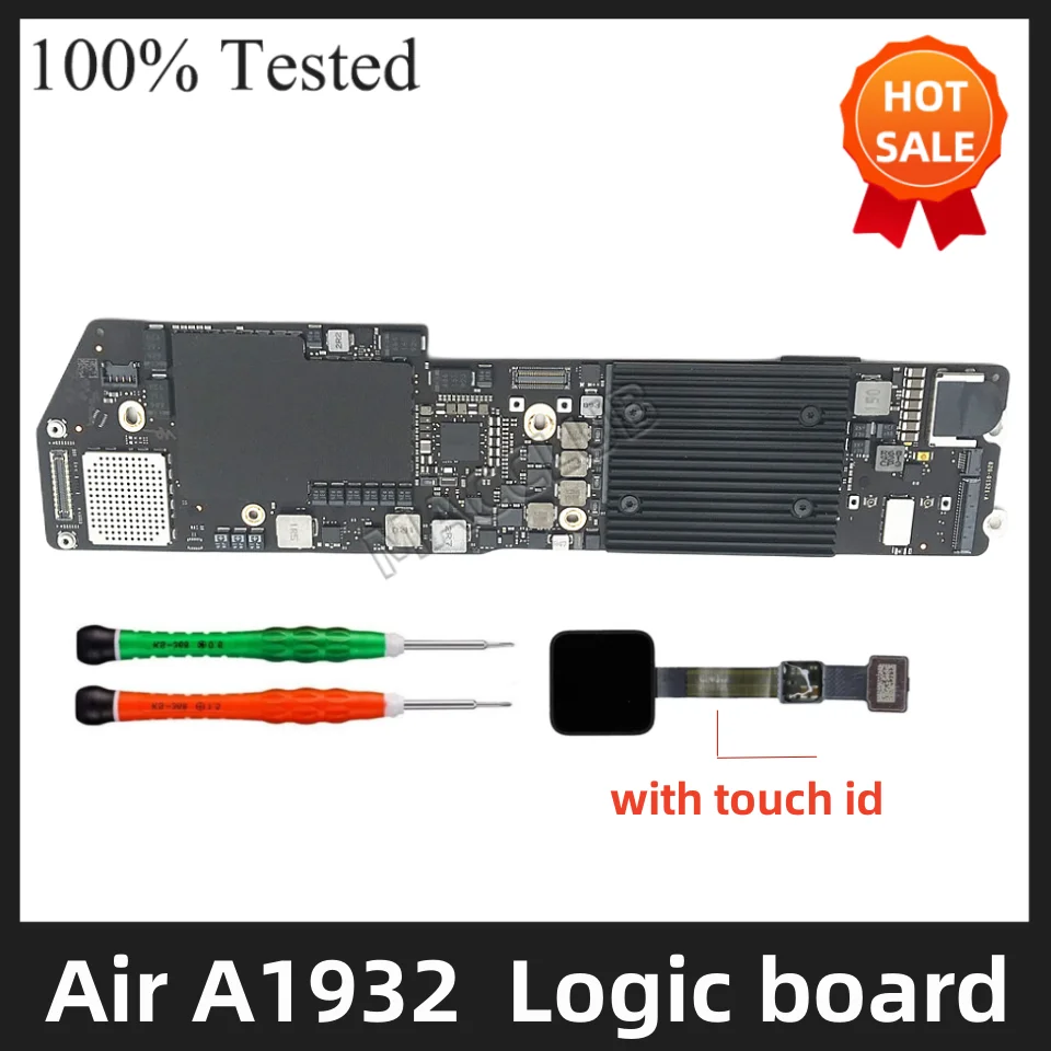 A1932-Logic-board-for-Macbook-Air-13-3-2018-2019-820-01521-A-with-Touch ...