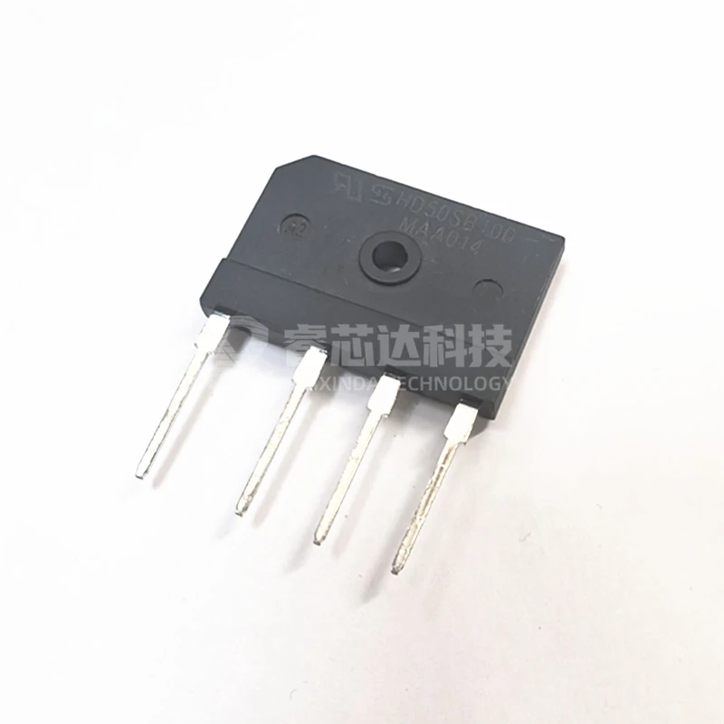 10PCS HD50SB100 ZIP-4 High power rectifier bridge stack ultra-thin flat ...