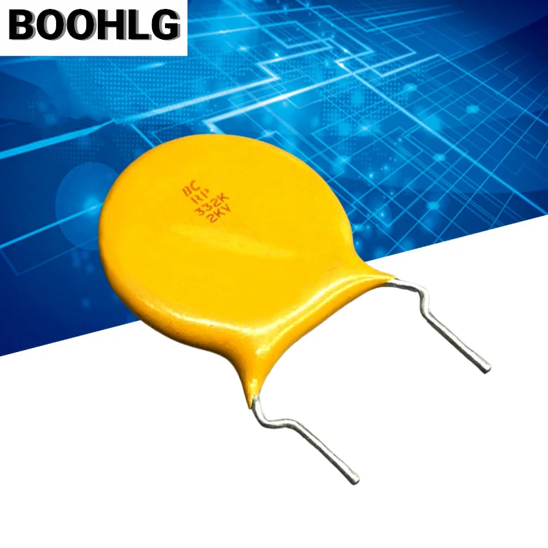 10PCS BC RP 332 3300pf 3.3nf 2kv 2000v copper pin high frequency ...