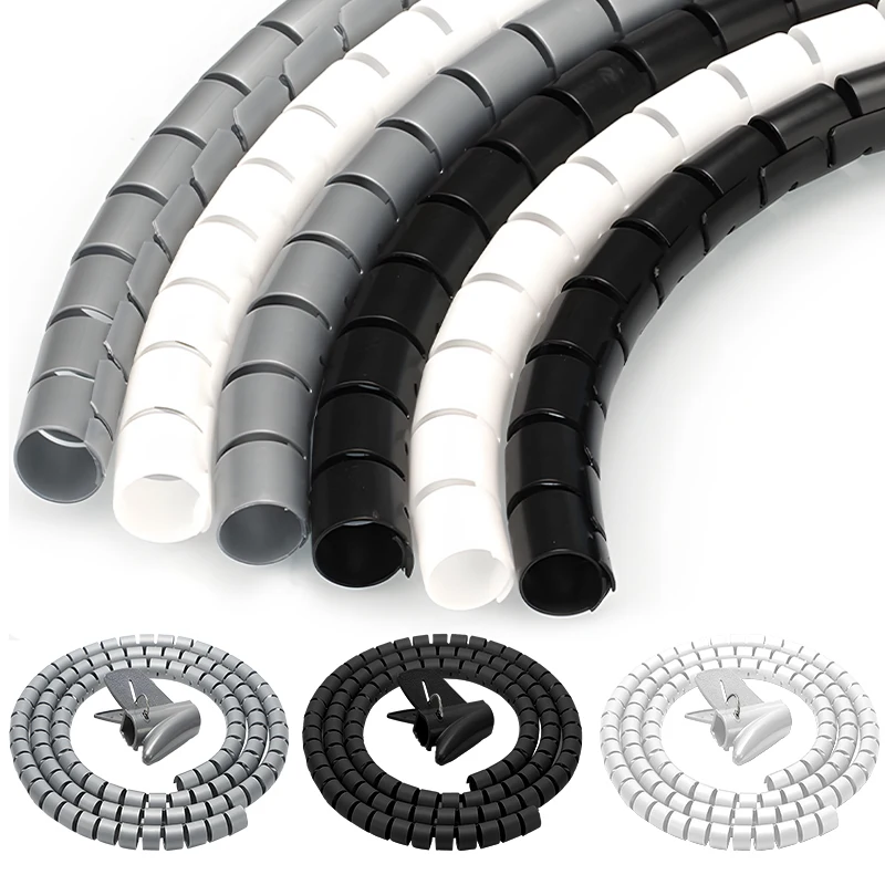 Protector-de-Cable-negro-organizador-de-cables-gesti-n-de-tuber-as-l ...