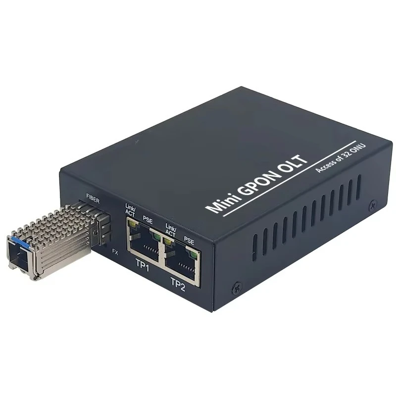 MINI OLT VOLT Modular SFP+ OLT 1.25G optical module support 32onus plug ...