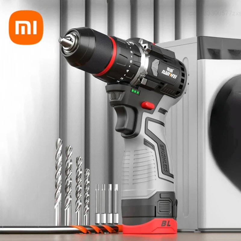 Xiaomi-Nanwei-Brushless-Lithium-Electric-Drill-Household-Pistol-Drill ...