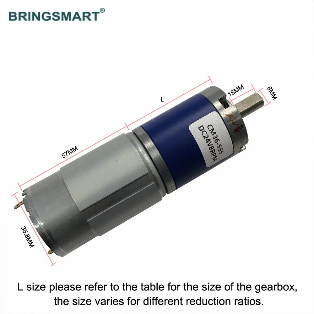 Bringsmart-CM36-555-Planetary-Gear-Motor-Micro-Gear-Reduction-Dc-Motor ...