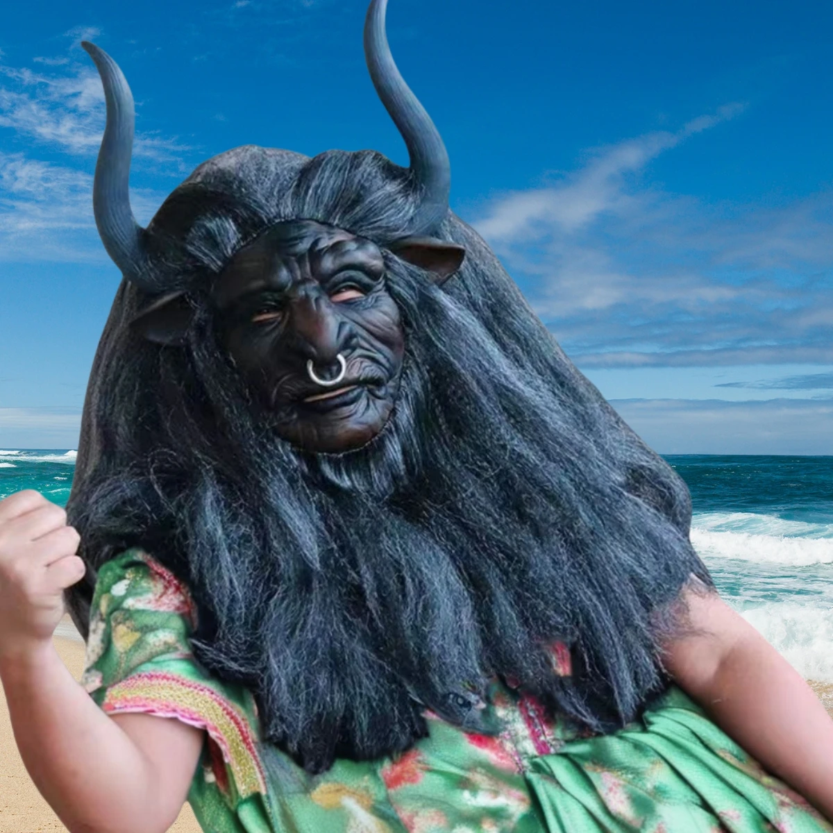 Mujer Alebrije Disfraz: La Máscara de Toro con Cuernos que Transforma ...