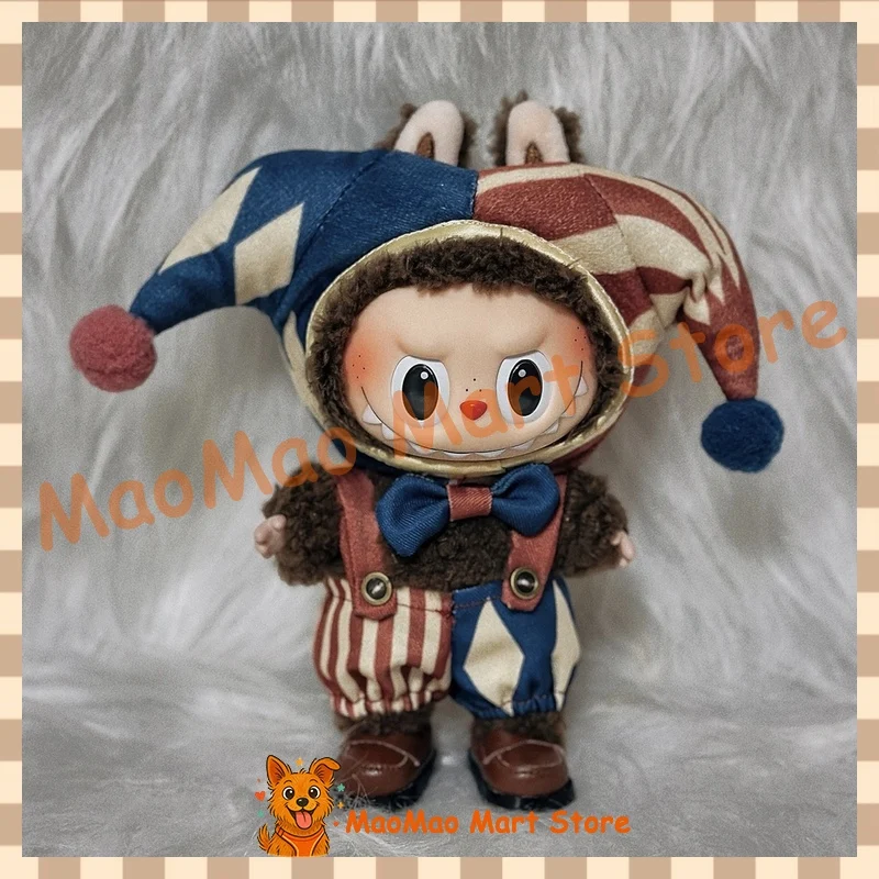 Cloths For Labubu V1V2V3 Clown Outfit Set Costume Halloween Circus ...