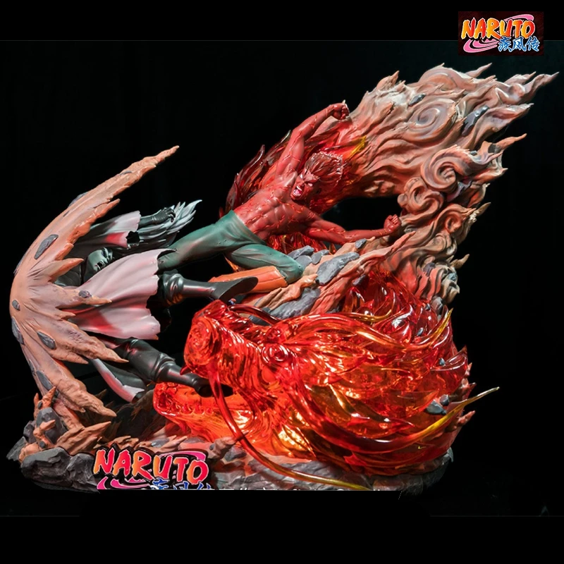 19cm GK Naruto Anime Figure Might Guy VS Uchiha Madara Action Figure ...