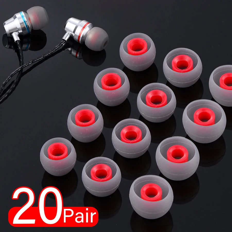 1-20Pairs-Wired-Earphone-Replacement-Earplugs-Universal-Headphone-Soft ...