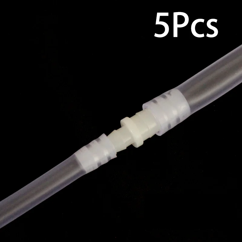 5pcs Plastic Flexible Hose Connector Barb Reducer Fitting Adapter ...