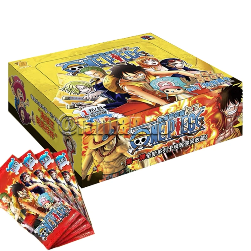 One Piece Card Game Bandai - 5/25/50 Pcs Anime Card Trading Collection ...