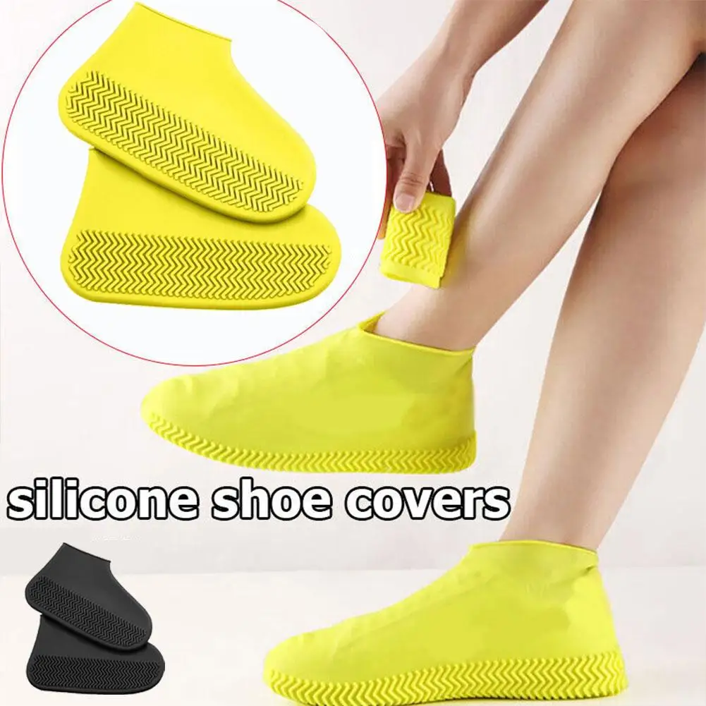 Waterproof-Silicone-Shoe-Covers-Protector-Anti-Slip-Boot-For-Outdoor ...