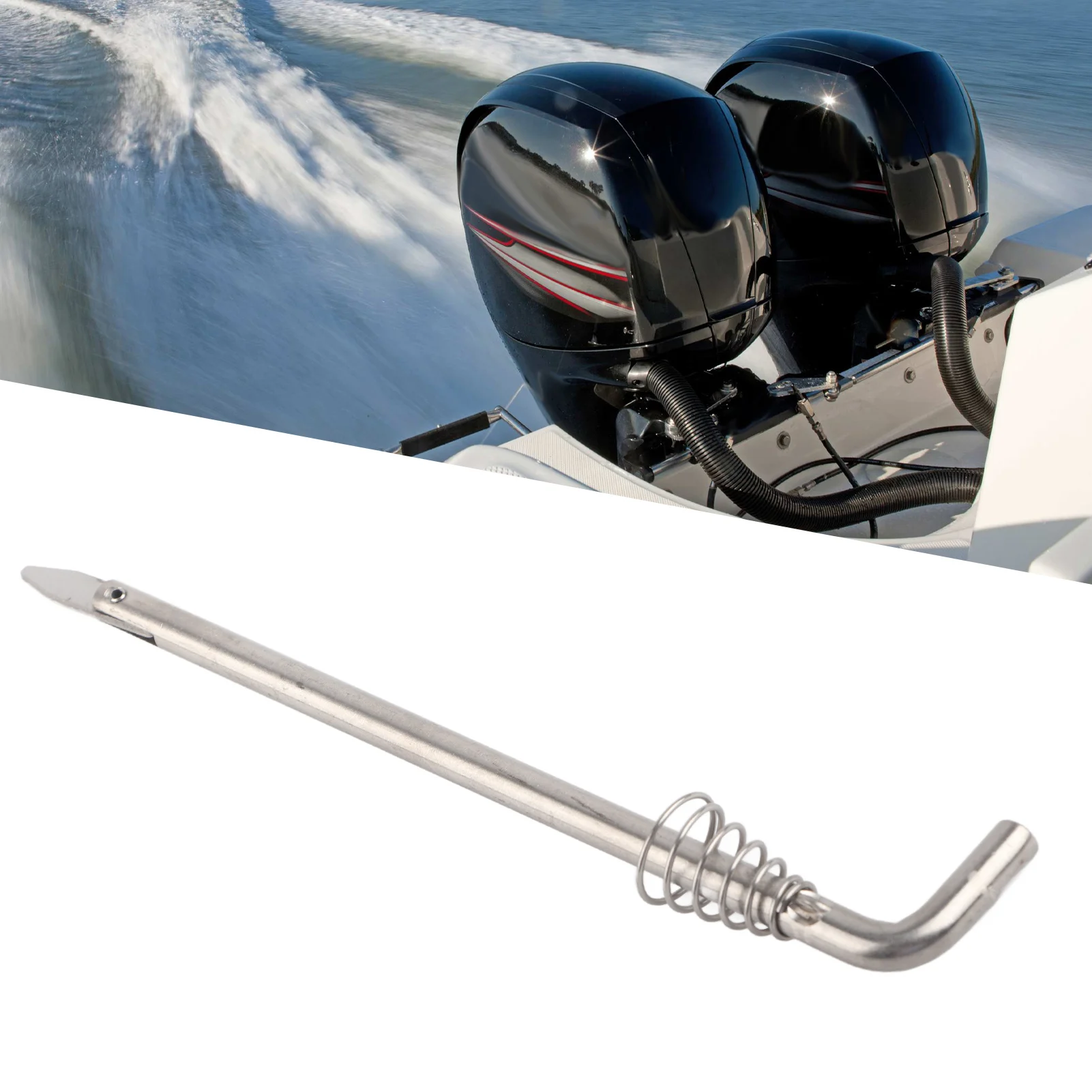 Stainless Steel Tilt Thrust Rod With Spring 350‑62121‑1 For Tohatsu ...