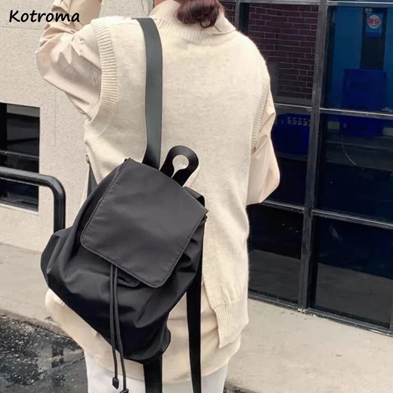 Korean-Backpacks-Women-Portable-Casual-Large-Capacity-Laptop-Nylon ...