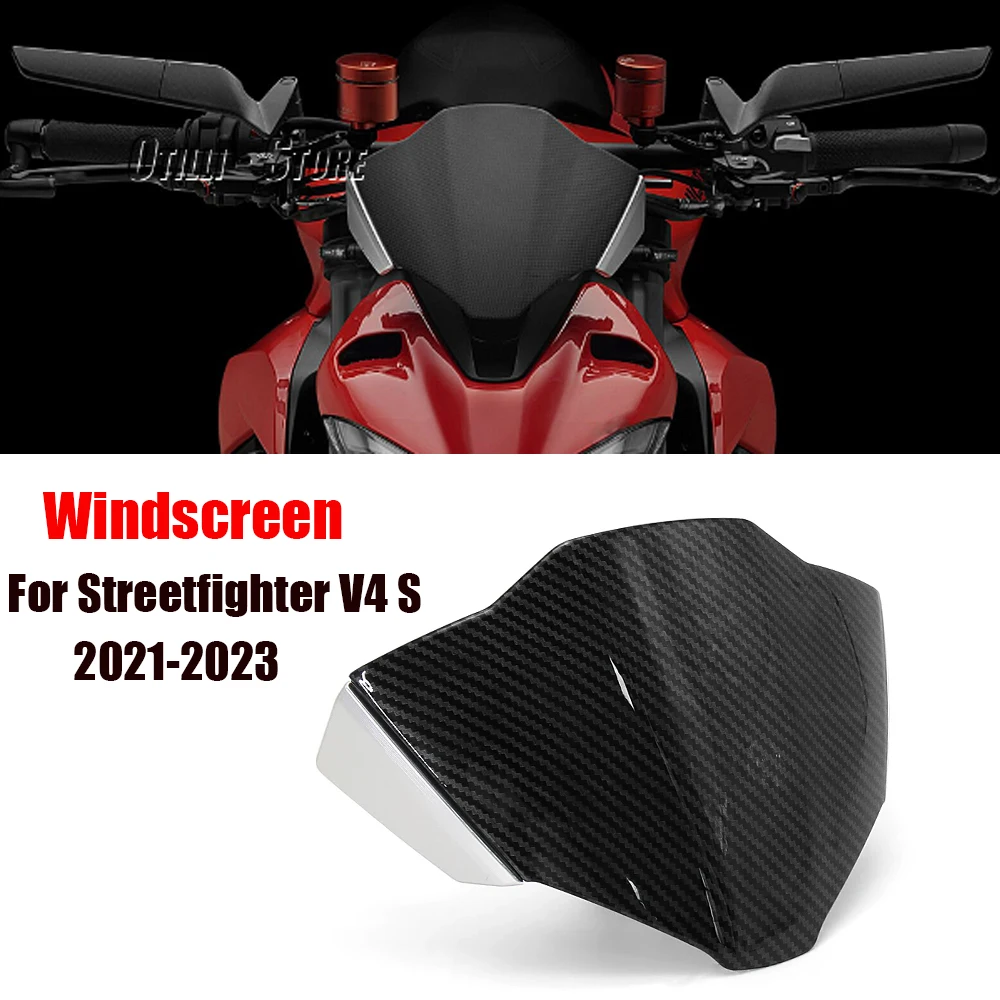 Motorcycle-Windshield-Windscreen-For-Ducati-Streetfighter-V4-S ...