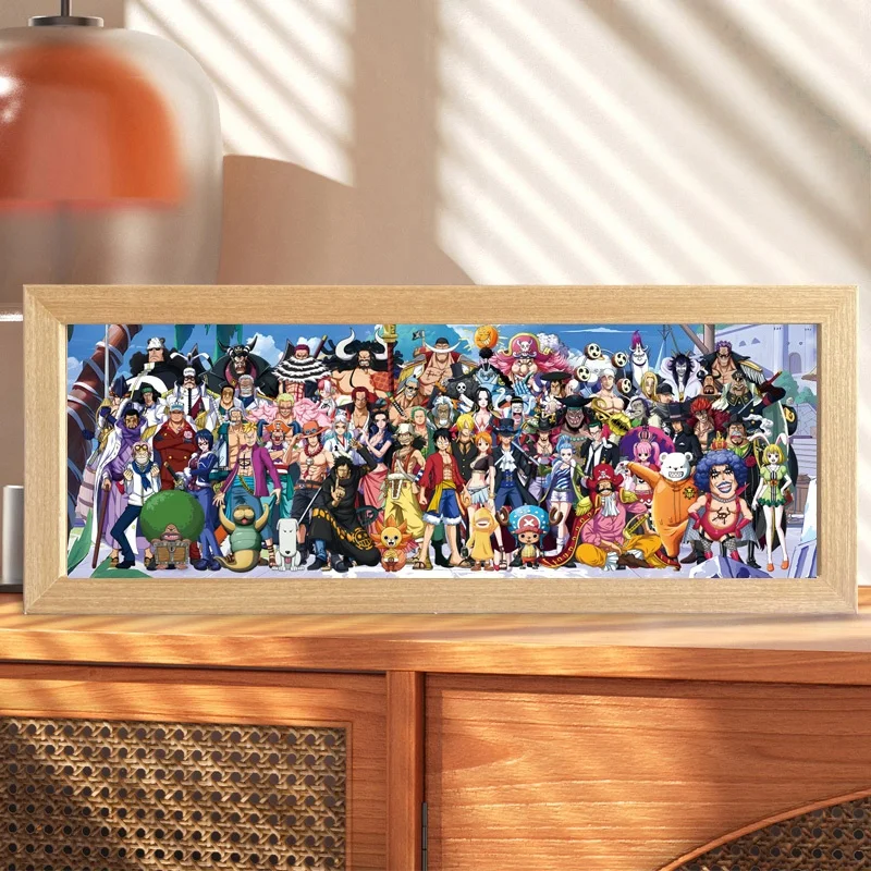 One Piece 3D Led Light Box Frame Anime Luffy Zoro Hancock Acrylic ...