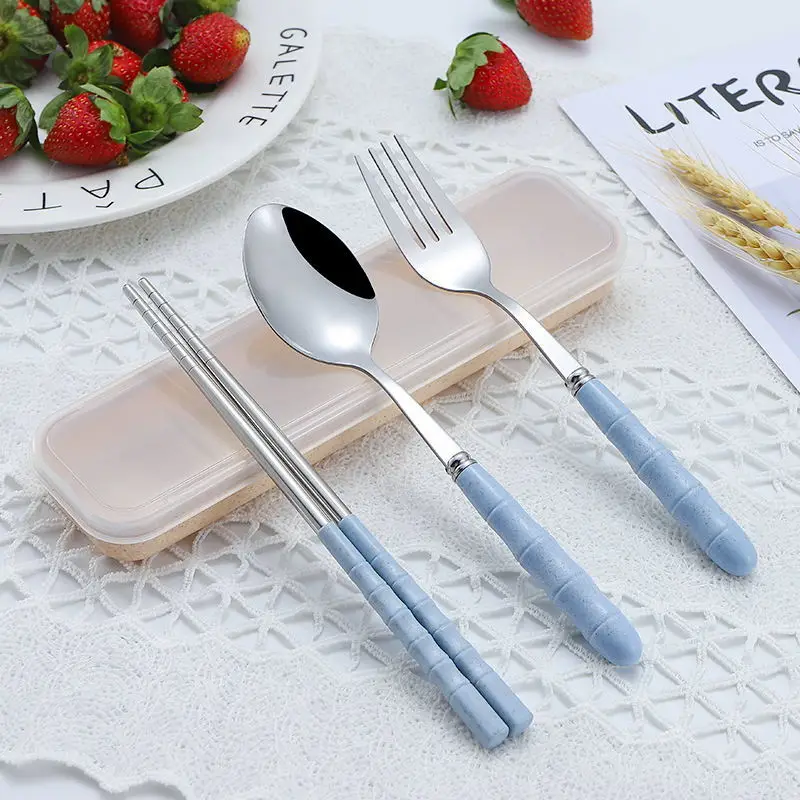 Cutlery For Children Spoon And Fork Box Set Stainless Steel School ...