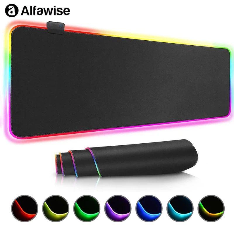 Gaming-Mouse-pad-RGB-LED-Licht-wasserdicht-gro-e-Mauspad-Gamer-Maus ...