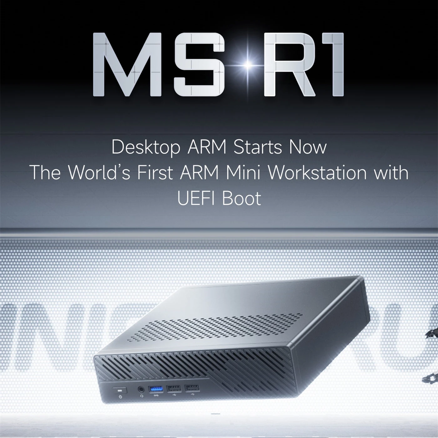 MINISFORUM MS-R1 Mini Workstation CIX ARM CP8180(12C/12T, up to 2.6GHz ...