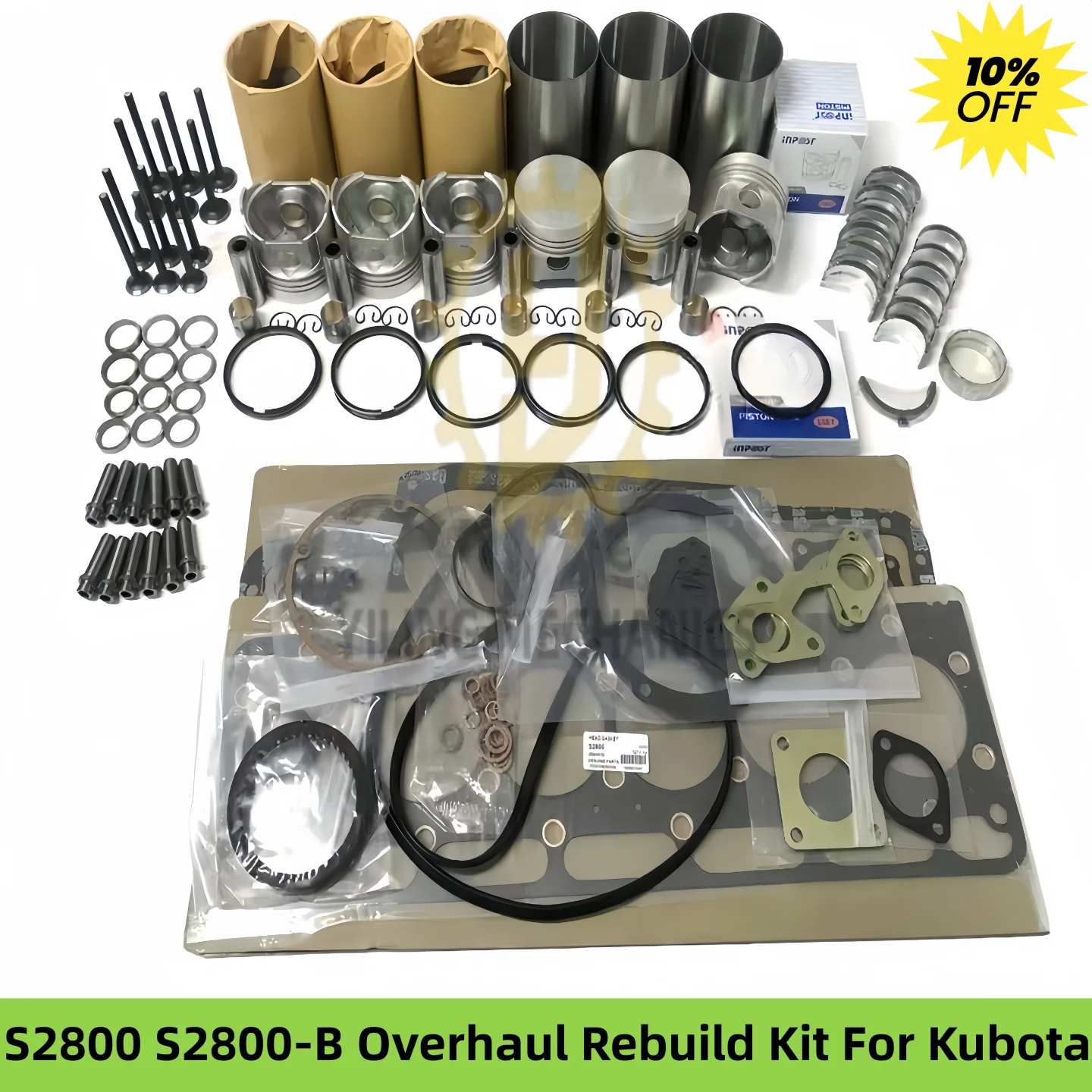 S2800 Engine Overhaul Rebuild Kit For Kubota S2800 S2800-B Engine ...