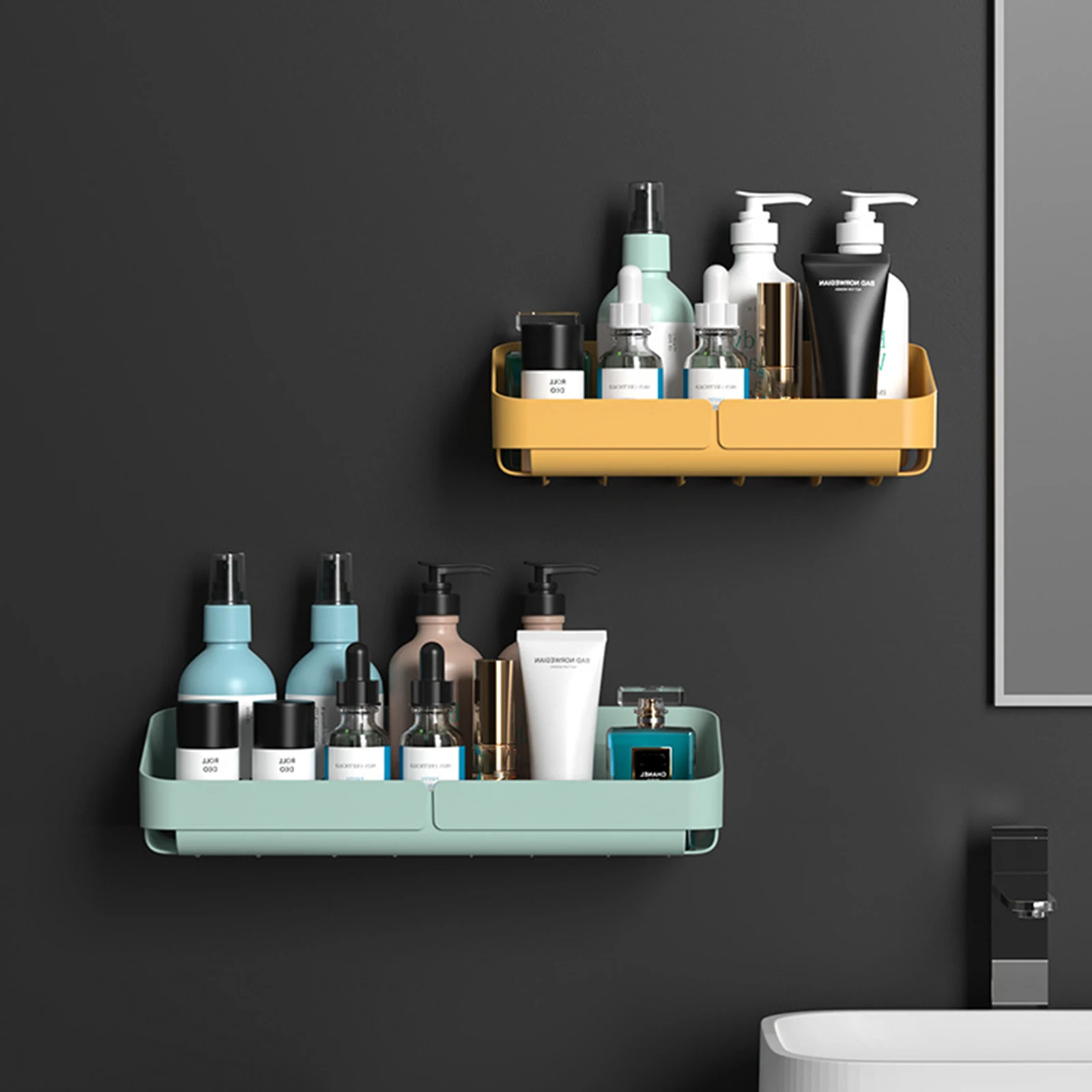 Bathroom Wall Shelf Organizer Shower Shelves | Bathroom Accessories ...