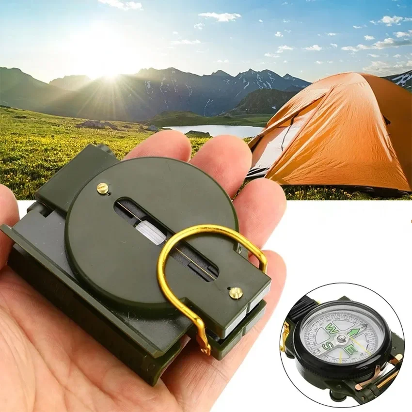 NEW-Portable-Compass-Outdoor-Camping-Folding-Compass-Green-Hiking ...