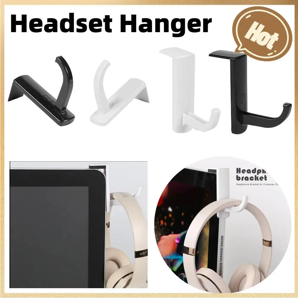 Headphone-Headset-Hanger-Plastic-PC-Monitor-Earphone-Display-Rack-Hook ...