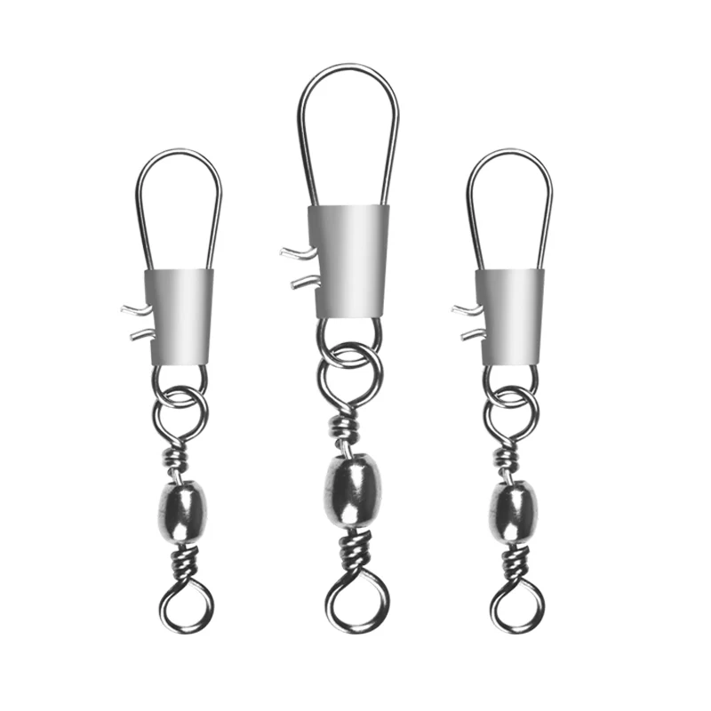 50pcsType-B-Connector-Pin-Metal-Swivel-with-Snap-Fishhook-Lure-Fishing ...