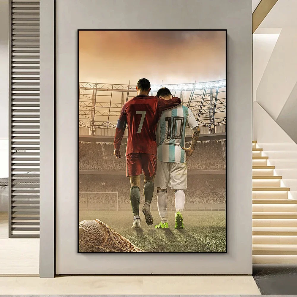 Modern-Sports-Athletes-Back-Shadow-Poster-Prints-Football-Stars-Wall ...