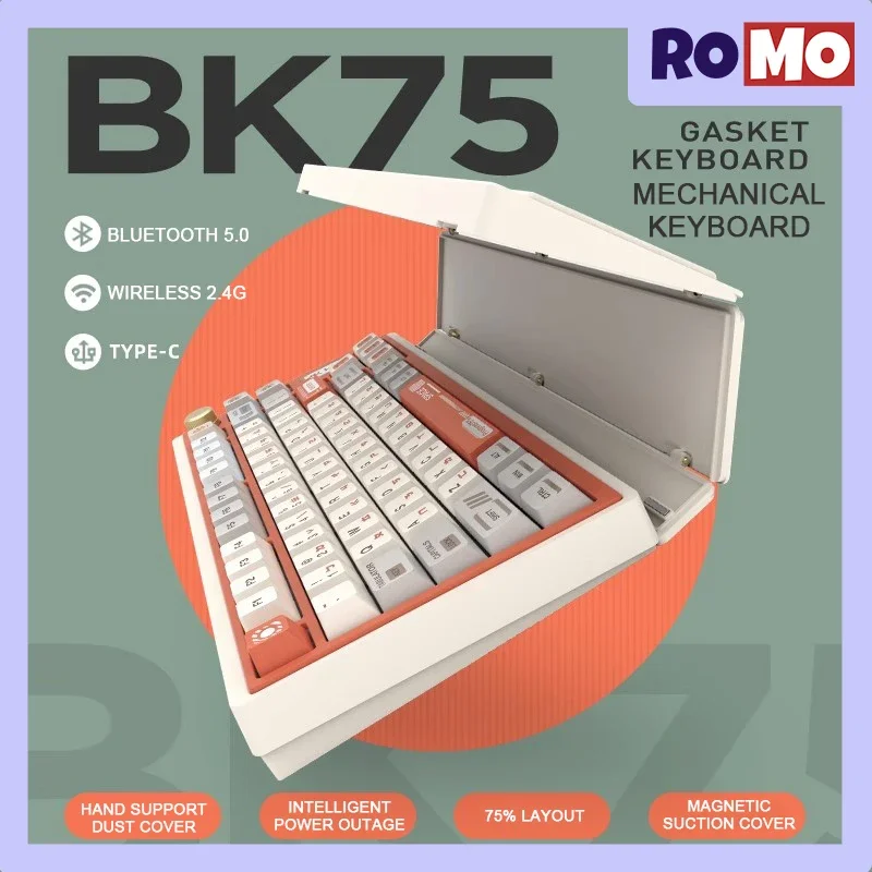 Batknight-BK75-Thri-Mode-Gasket-Mechanical-Keyboard-83key-Hot-Swap ...