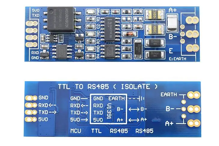Immersion-gold-ttl-to-RS485-TO-TTL-module-With-isolated-microcontroller ...