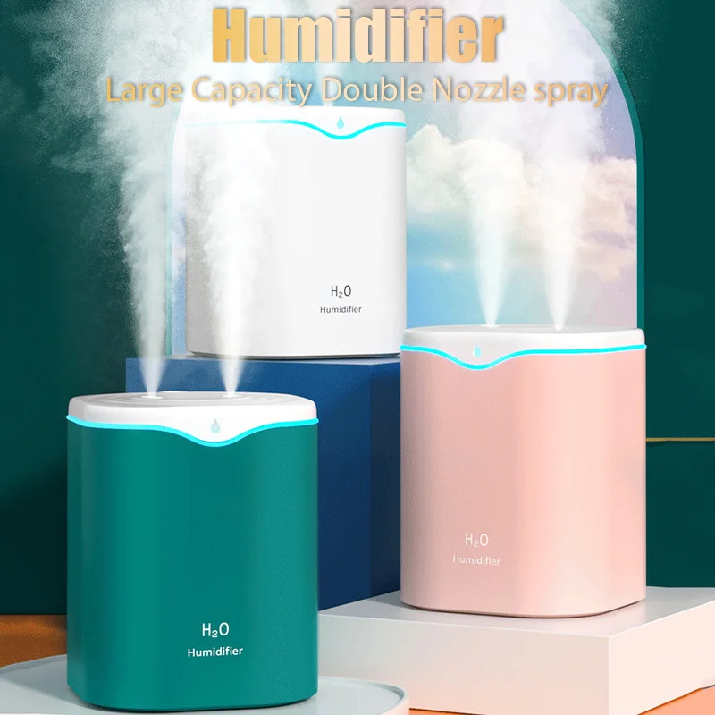 2000ML-Humidifier-Silent-USB-Double-Spray-Large-Capacity-Household-with ...