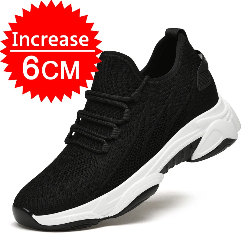 Men Sneakers Casual Heightening Shoes 8cm Height Increase Shoes For Men ...