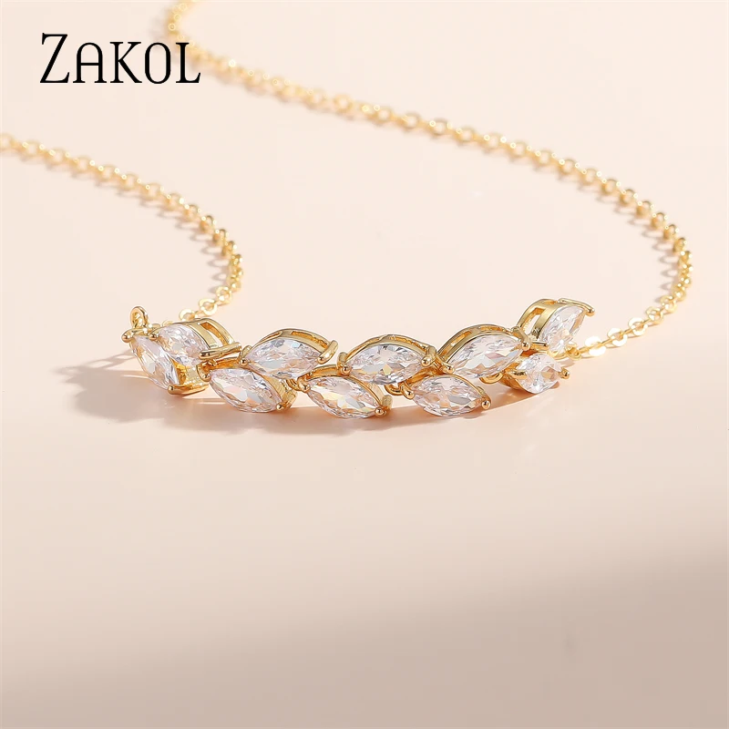 ZAKOL-collar-con-colgante-de-circonita-c-bica-para-mujer-colgante-de ...