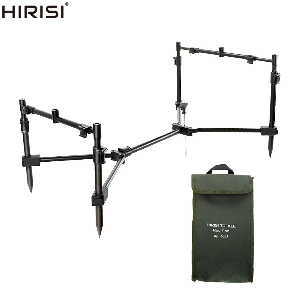 Carp Fishing Rod Pod Set Folding Bank Sticks And Buzz Bars For 3 Rods ...