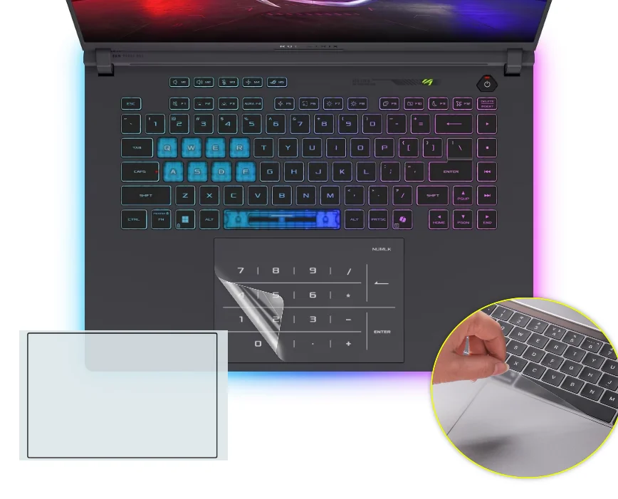 Matte Touchpad Protective film Sticker Protector for Asus ROG Strix G16 ...