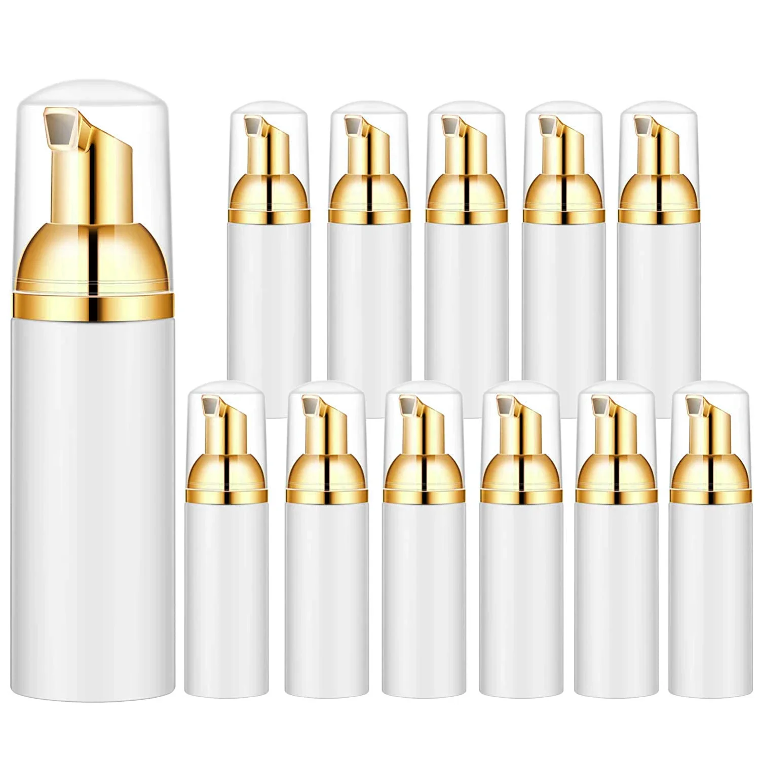 White-Gold-Plastic-Foamer-Pump-Bottle-Vazio-Face-Lashes-Cleanser-Espuma ...