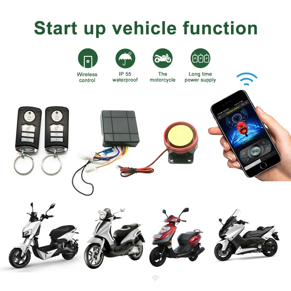 12V-Motorcycle-Waterproof-High-Power-Alarm-System-With-Remote ...