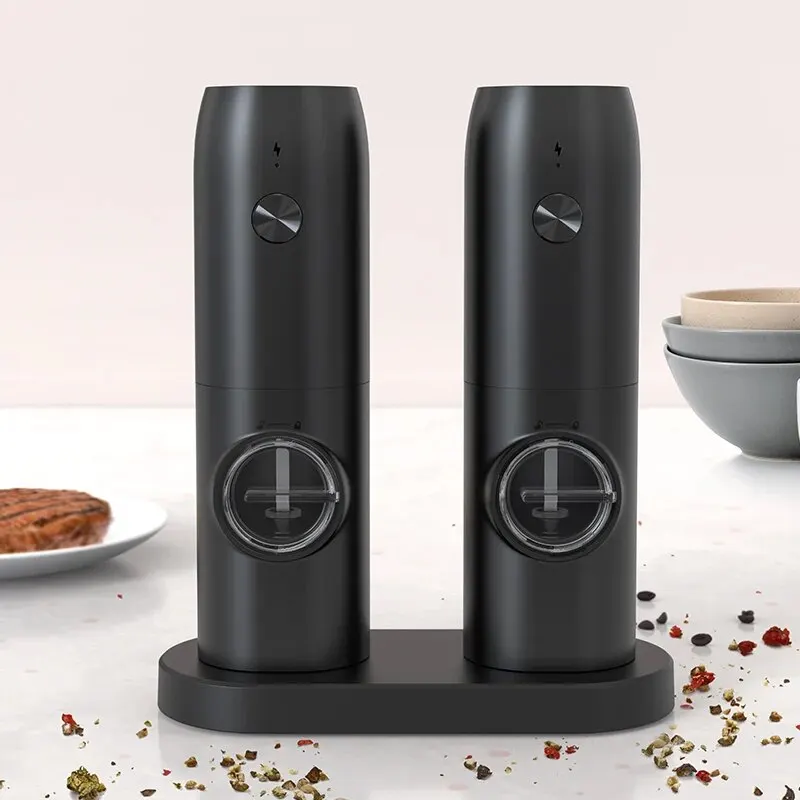 Rechargeable-USB-Electric-Automatic-Salt-and-Pepper-Grinder-Set-Gravity ...
