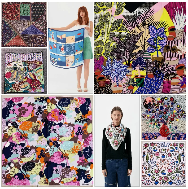 Foreign-trade-original-order-Spanish-scarf-embroidered-and-printed ...